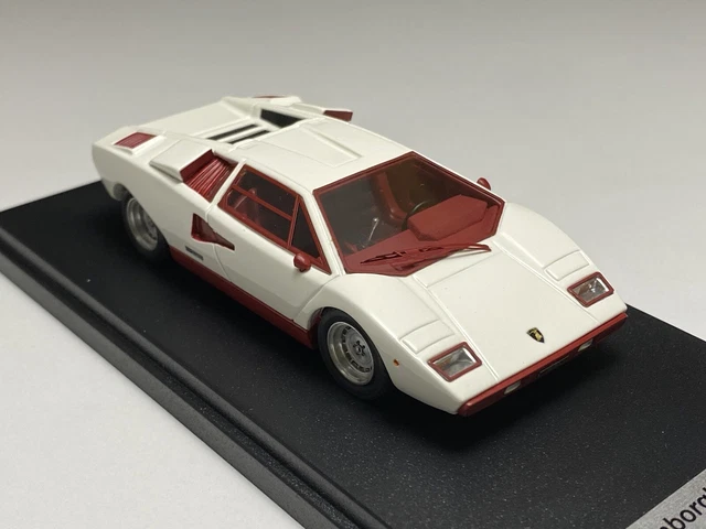 LOOKSMART 1/43 LS322D Lamborghini Countach LP 400 1978 Red/White(bbr Mr ...