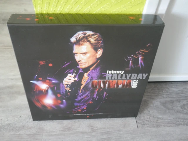 COFFRET VINYLES CD promo olympia 2000 "JOHNNY HALLYDAY "avec certificat ...