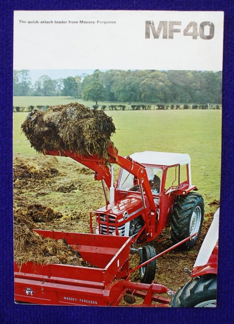 MASSEY FERGUSON 40 Tractor Loader Brochure Agriculture Farm ...