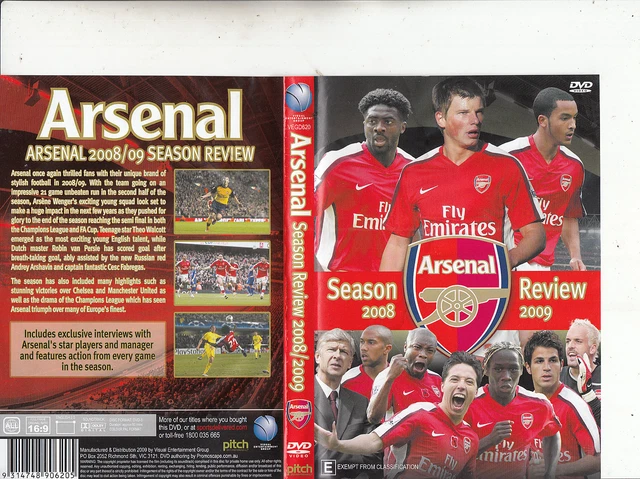ARSENAL FOOTBALL CLUB Season Review 2008/2009-Soccer Ar-DVD EUR 36,17 ...