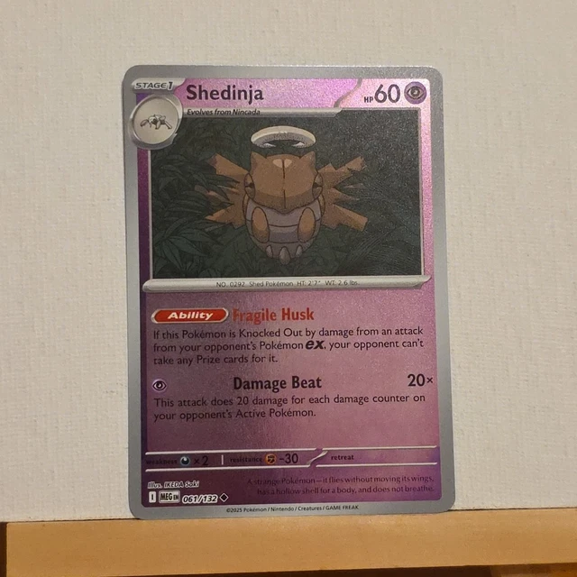 POKEMON TCG MEGA Evolution - Shedinja 061/132 Reverse Holo £2.12 ...