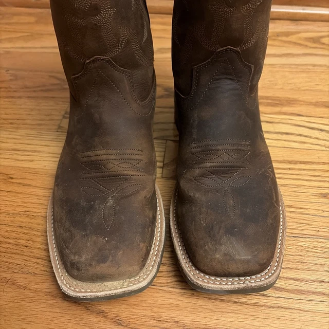 CODY JAMES BBSC1904 Brown Leather Cowboy Boots Big Kids Size 6.0D £22. ...