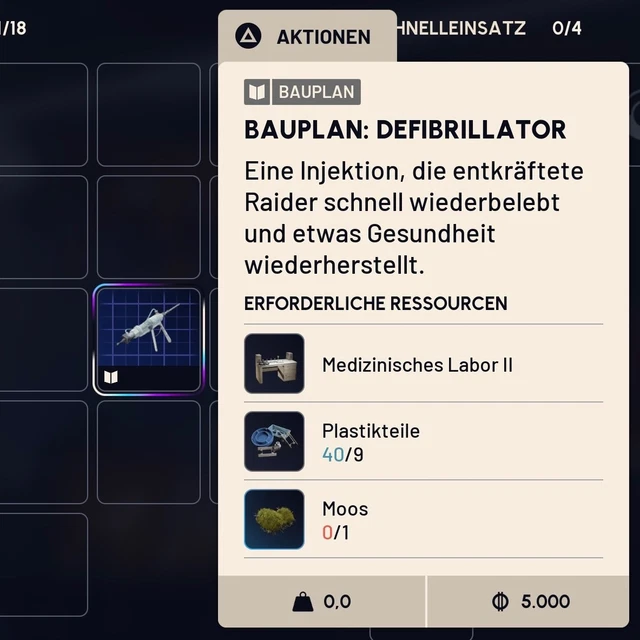 ARC RAIDERS – Defibrillator (Blueprint/Bauplan) EUR 2,00 - PicClick DE