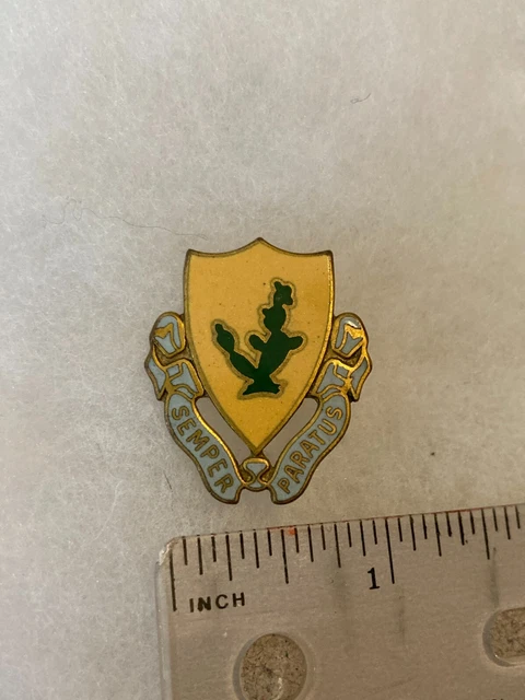 AUTHENTIC US ARMY 12th Cavalry Regiment Unit DI DUI Crest Insignia ...