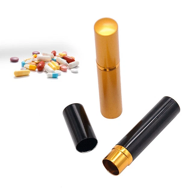 MINI 5ML PORTABLE Drug Box Seal Capsule Box Travel Containers Drug ...