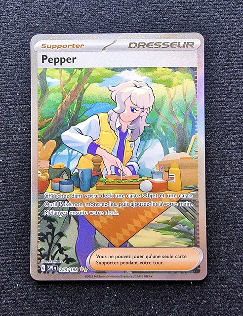 PEPPER FULL ART - Pokémon 249/198 Ev1 Sv1 Écarlate Et Violet Neuf Fr ...
