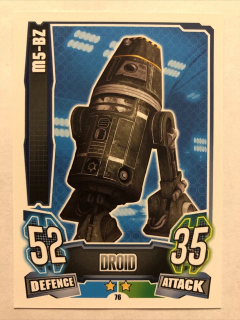 STAR WARS FORCE Attax Topps Trading Card M5-BZ 76 EUR 5,53 - PicClick FR