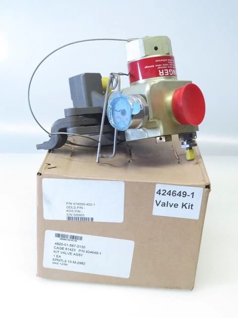 KIDDE DUAL SPECTRUM Fire Extinguisher Valve Kit 61423 P/N 424649-1 ...