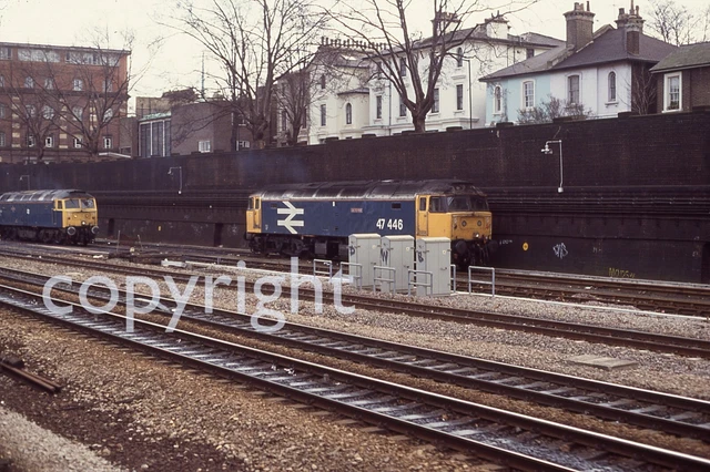 ORIGINAL DIESEL RAILWAY 35mm Slide 47446 Paddington approaches 1992 £1. ...