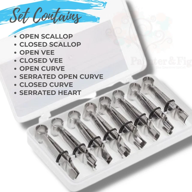 ATECO 8-PIECE CRIMPER Tool Set Icing Stainless Steel Sugar Paste ...
