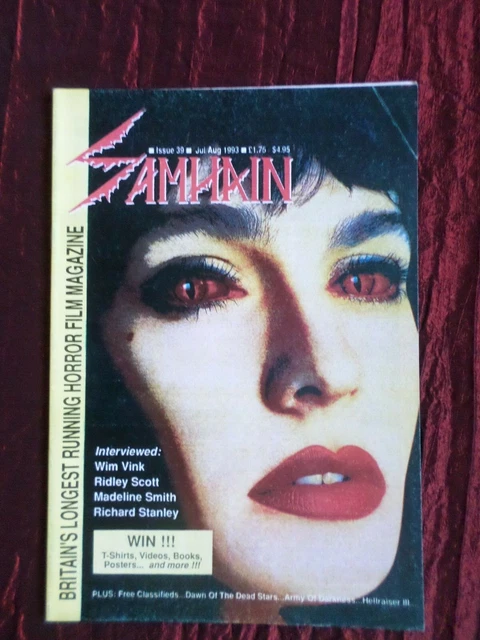 SAMHAIN-HORROR FANZINE MAGAZINE- #39 - July / Aug 1993 -Ridley Scott ...