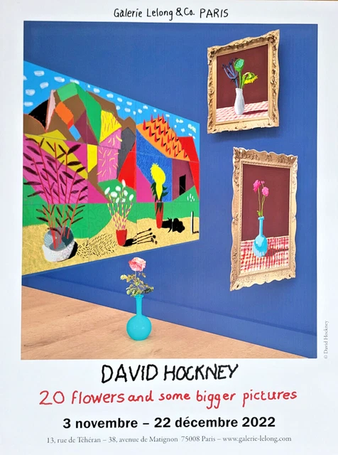 DAVID HOCKNEY - Original Exhibition Poster - Galerie Lelong Paris ...