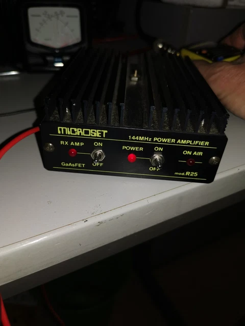 MICROSET 144MHZ R25 Amplifier And Preamp 25watt 2m 12v £23.00 - PicClick UK