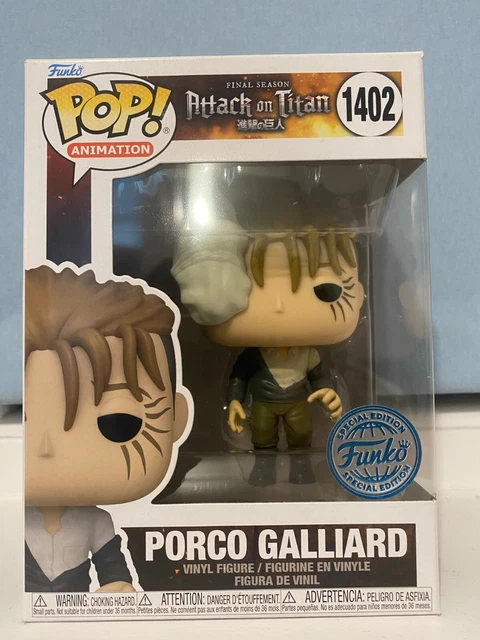 FUNKO POP! PORCO Galliard Attack on Titan #1402 Funko Exc. £24.99 ...
