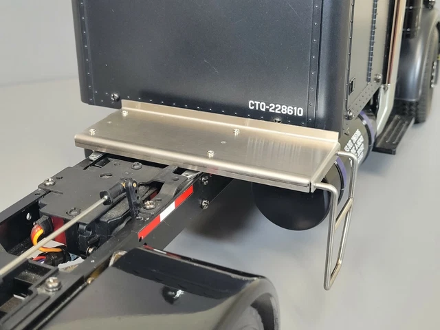 TOY REAR FRAME Rail Cover Plate Platform Ladder Tamiya RC 1/14 Semi ...