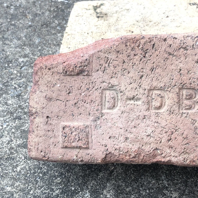 ANTIQUE PAVER BRICK Labeled “D.D.B Co” Double Struck Deckman Duty Brick ...