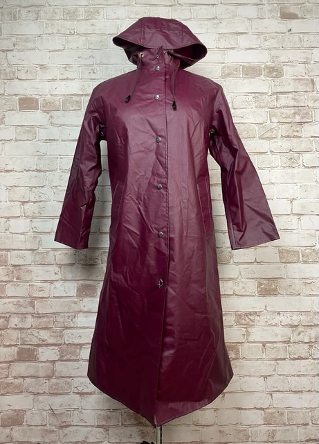 VINTAGE PVC RUKKA Raincoat Rustling Noisy Splash Mac Coat 36” S/M ...
