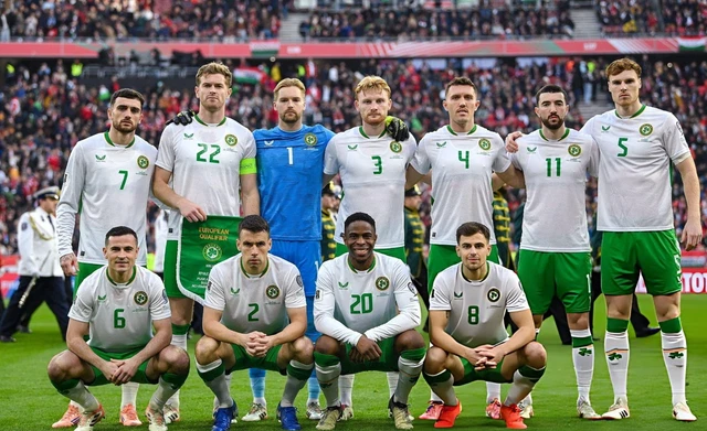 REPUBLIC OF IRELAND vs. HUNGARY - EURO 2026 - LINE UP - TROY PARROTT ...