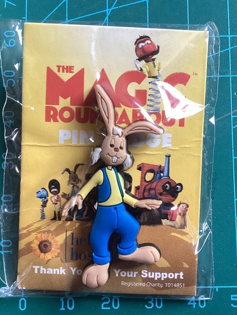 THE MAGIC ROUNDABOUT Dylan The Rabbit Pin Badge New On Card And Sealed ...