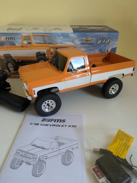 FMS K10 1/18 RC Crawler/Trail Truck Radio Control With Battery Charger ...