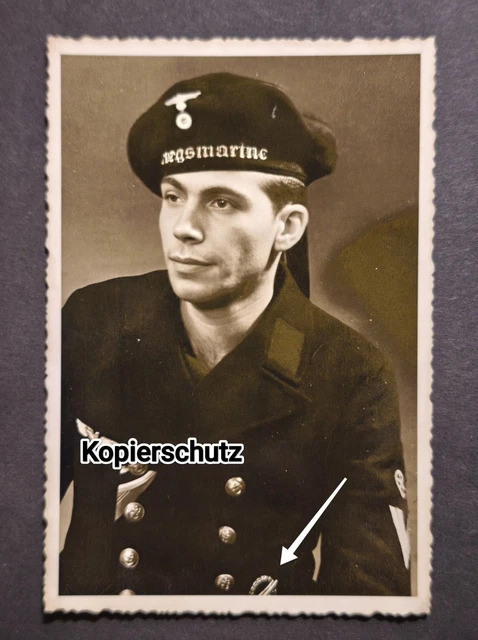 FOTO IN PK Größe:Matrose mit Fallschirmjäger-Abzeichen,Kriegsmarine ...