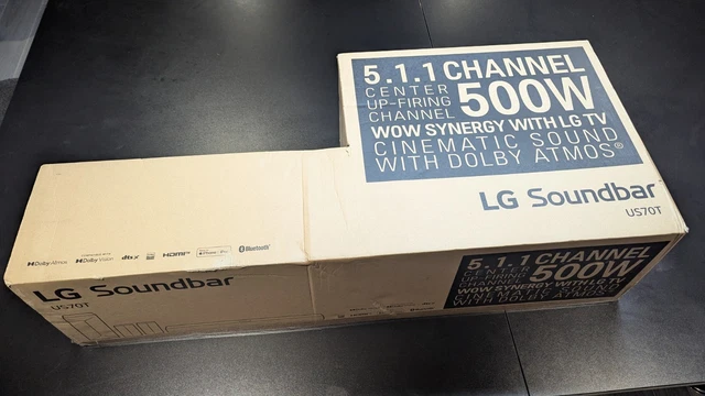 LG US70TR 5.1.1 Cinema Sound Bar with Subwoofer Dolby Atmos | New ...