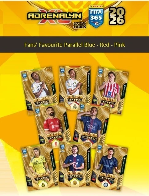 PANINI FIFA 365 Adrenalyn XL 2026 - Parallel Fans Favourite (Blue - Red ...