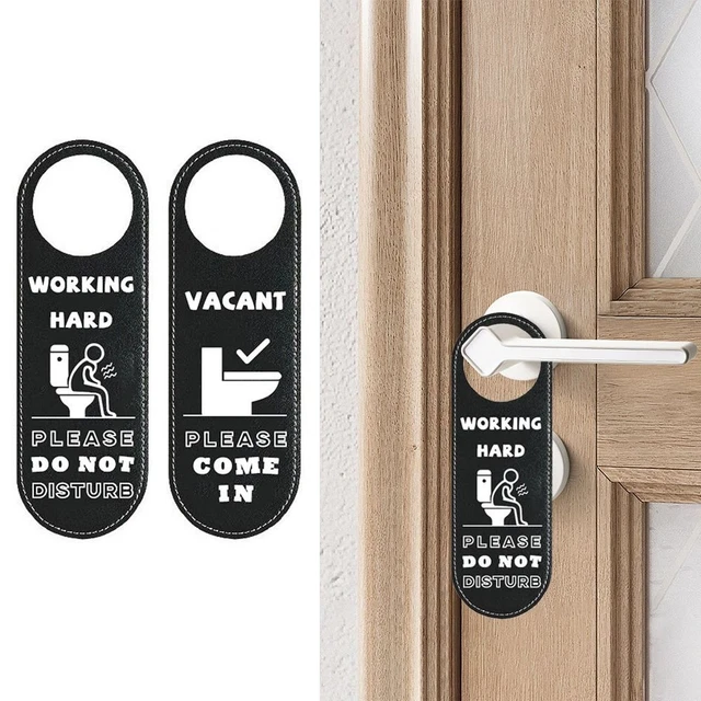 DOUBLE SIDED DOOR Sign PU Door Hanger Hotel Bulletin Board Office EUR 5 ...