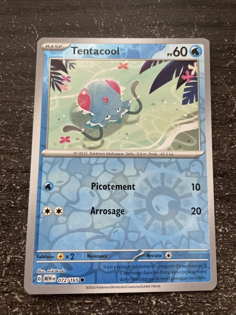 TENTACOOL REVERSE - Pokémon 072/165 Ev3.5 Ecarlate Et Violet Mew 151 ...