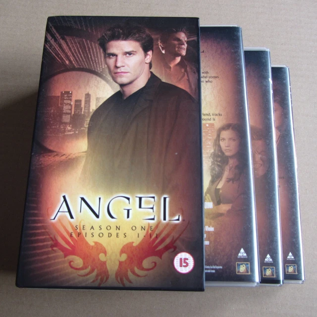 ANGEL : SEASON 1 VHS box set, episodes 1-11 (3 video cassettes) - Buffy ...