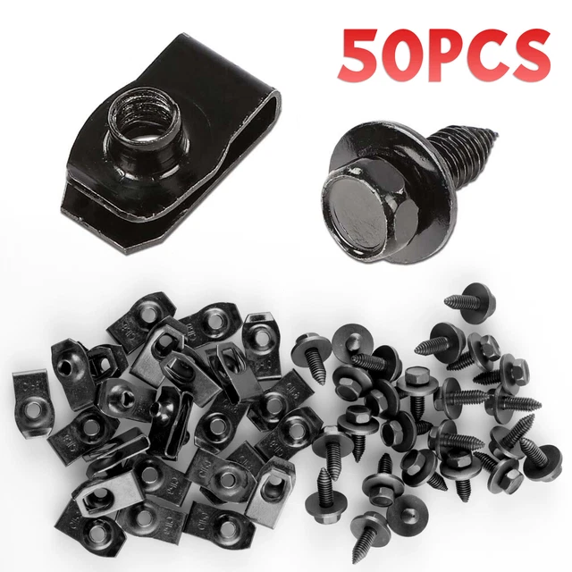 CHEVY GM TRUCKS fender body bolts 5/16-18 x 7/8" & short U panel nuts ...