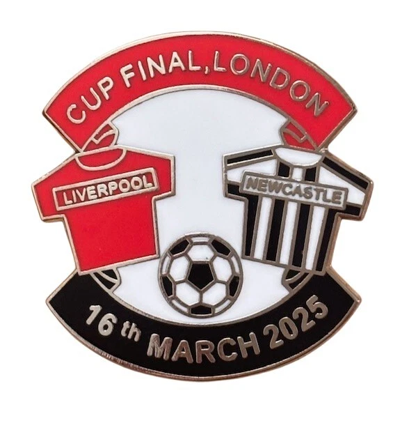NEWCASTLE UNITED V LIVERPOOL LEAGUE CUP FINAL 2025 PIN BADGE FREE UK ...