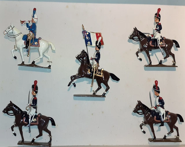 0106 CBG MIGNOT Plomb 1Er Empire Grenadiers De La Garde 5 Cavaliers EUR ...