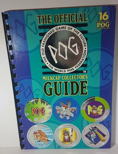 POG THE OFFICIAL Milkcap Collectors Guide 16 Edición Limitada Pogs 1995 ...