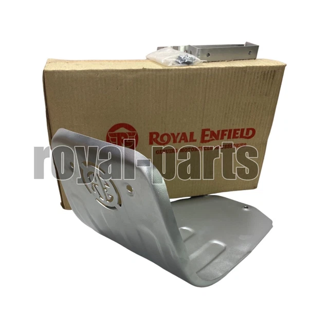 ROYAL ENFIELD ''SILVER Sump Guard'' For New Classic 350 Reborn & Meteor ...