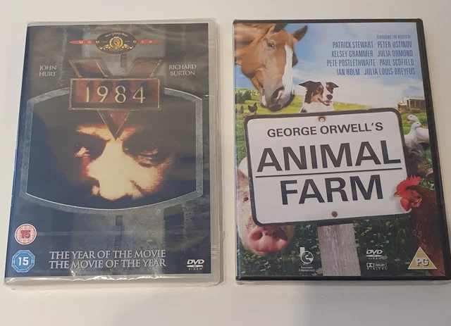 GEORGE ORWELL 1984 & Animal Farm DVD Movies Shrinkwraped NEW Region 2 ...