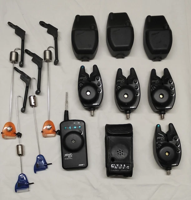 FOX RX DIGITAL Bite Alarms X 4 & Micron RX receiver All Blue LEDS £103. ...