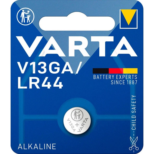 VARTA KNOPFZELLE V13GA/LR44 Alkali-Mangan 1,5 V, 1 St. EUR 5,80 ...