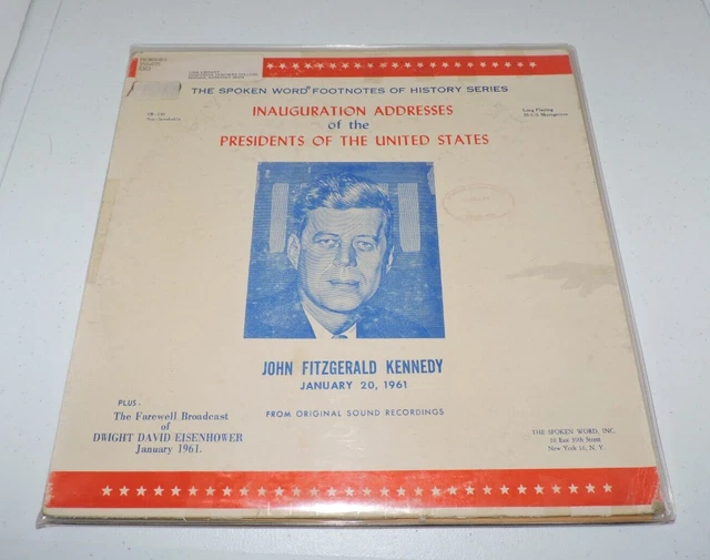 JOHN F KENNEDY Inauguration Speech and Eisenhower's Farewell Vinyl ...