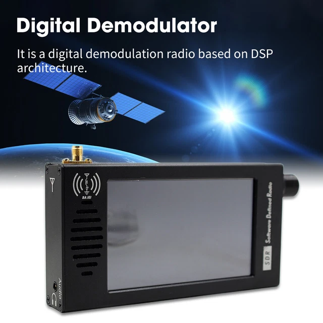4.3INCH DSP DIGITAL Demodulation Portable DSP SDR Receiver with CW AM ...