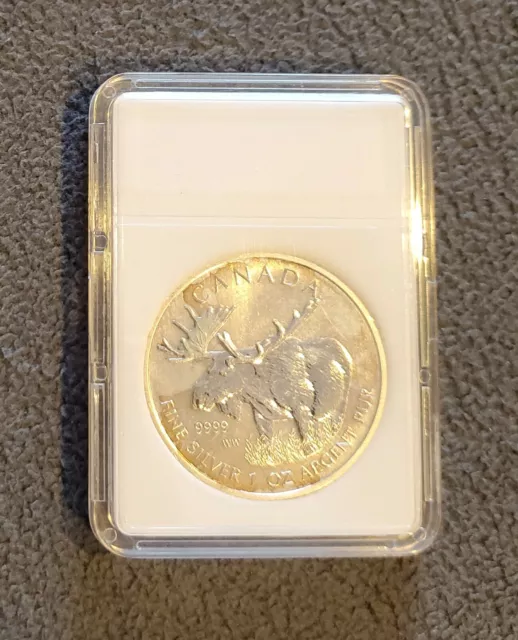 RARE LIMITED CANADA 2012 Moose Wildlife Series Fine Silver Maple Leaf 1 ...