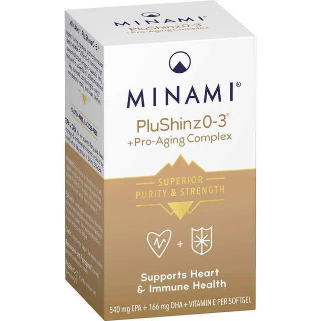 MINAMI PLUSHIZO-3 OMEGA-3 Fish Oil & Anti-Aging Complex - 30 Softgels £ ...