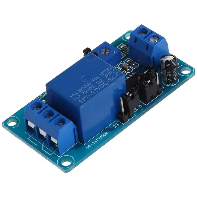 SINGLE CHANNEL TIME Delay Relay Module Control Board DC12V -32 C9O7h ...
