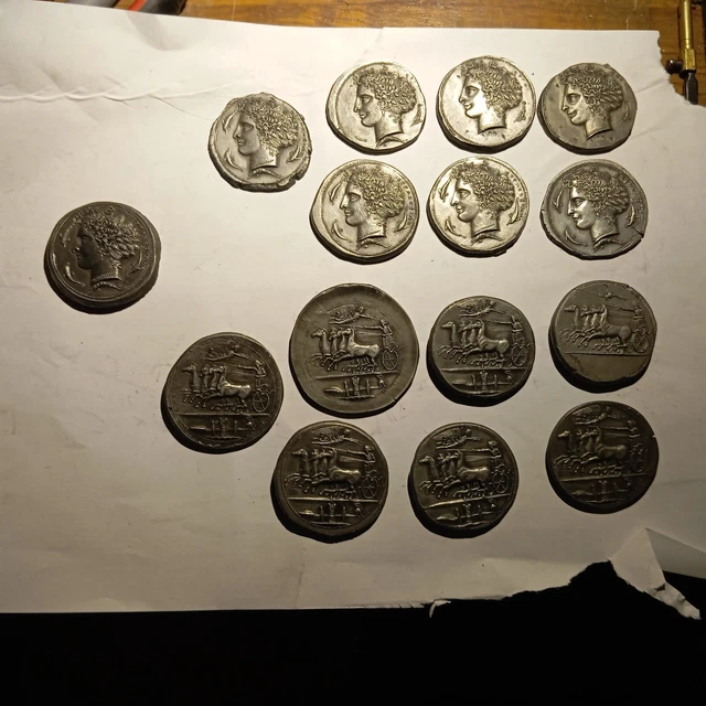 ESSAI DE COIN Fabrication Decadrachme Arethusa Syracuse Lot EUR 250,00 ...