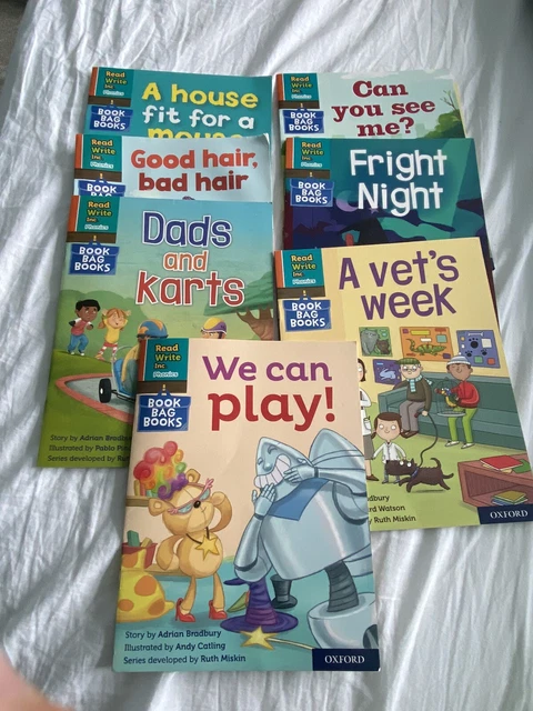 READ WRITE INC. Phonics Book Bag Books Orange Set 4 Storybooks Mixed ...