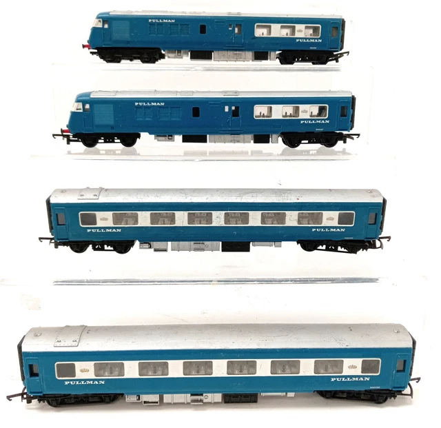 TRI-ANG 00 GAUGE R426 Midland Blue Pullman Trains Coaches X4 W60745/095 ...