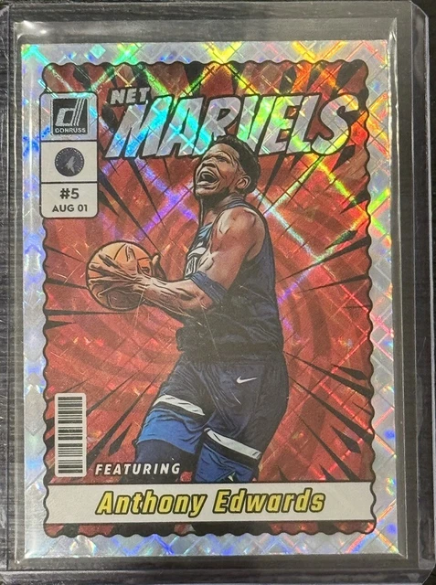 2023 DONRUSS ANTHONY Edwards Net Marvels diamant loups-garous Minnesota ...