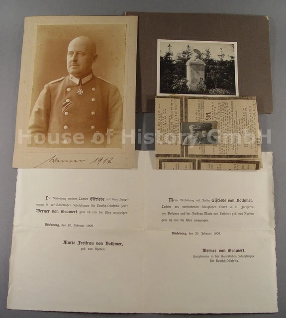 133646, FOTOS DOKUMENTE, WERNER VON GRAWERT, Schutztruppe Deutsch ...