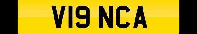 VERONICA PRIVATE NUMBER Plate Ronnie Car Registration V19 Nca Veronica ...