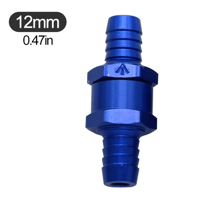 FUEL LINE CHECK Valve Stops Fuel from Returning to Tank 8mm Blue or Red ...